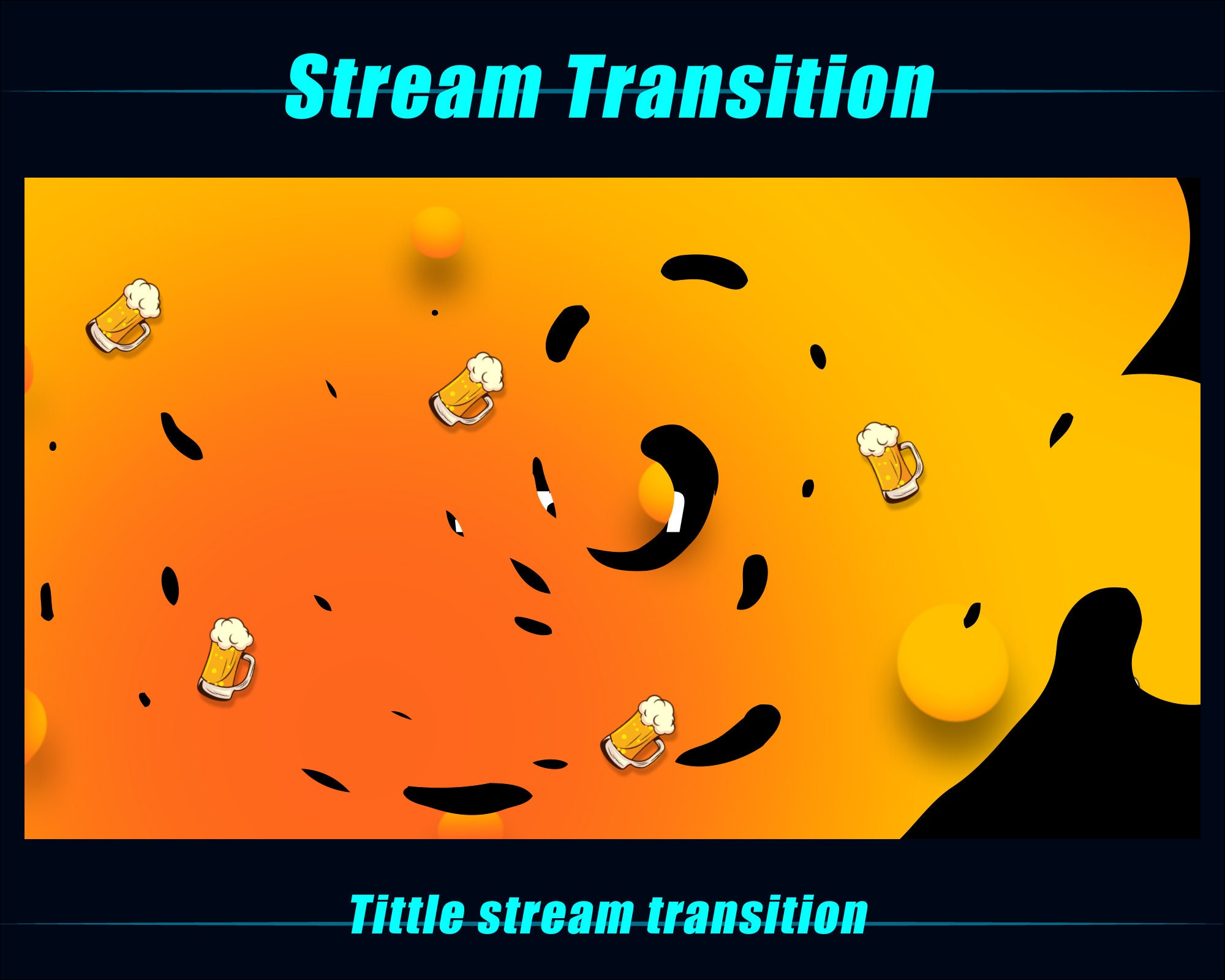 Animated Stream Transition Falling Beer Mugs / Beer Mug Twitch Stinger ...