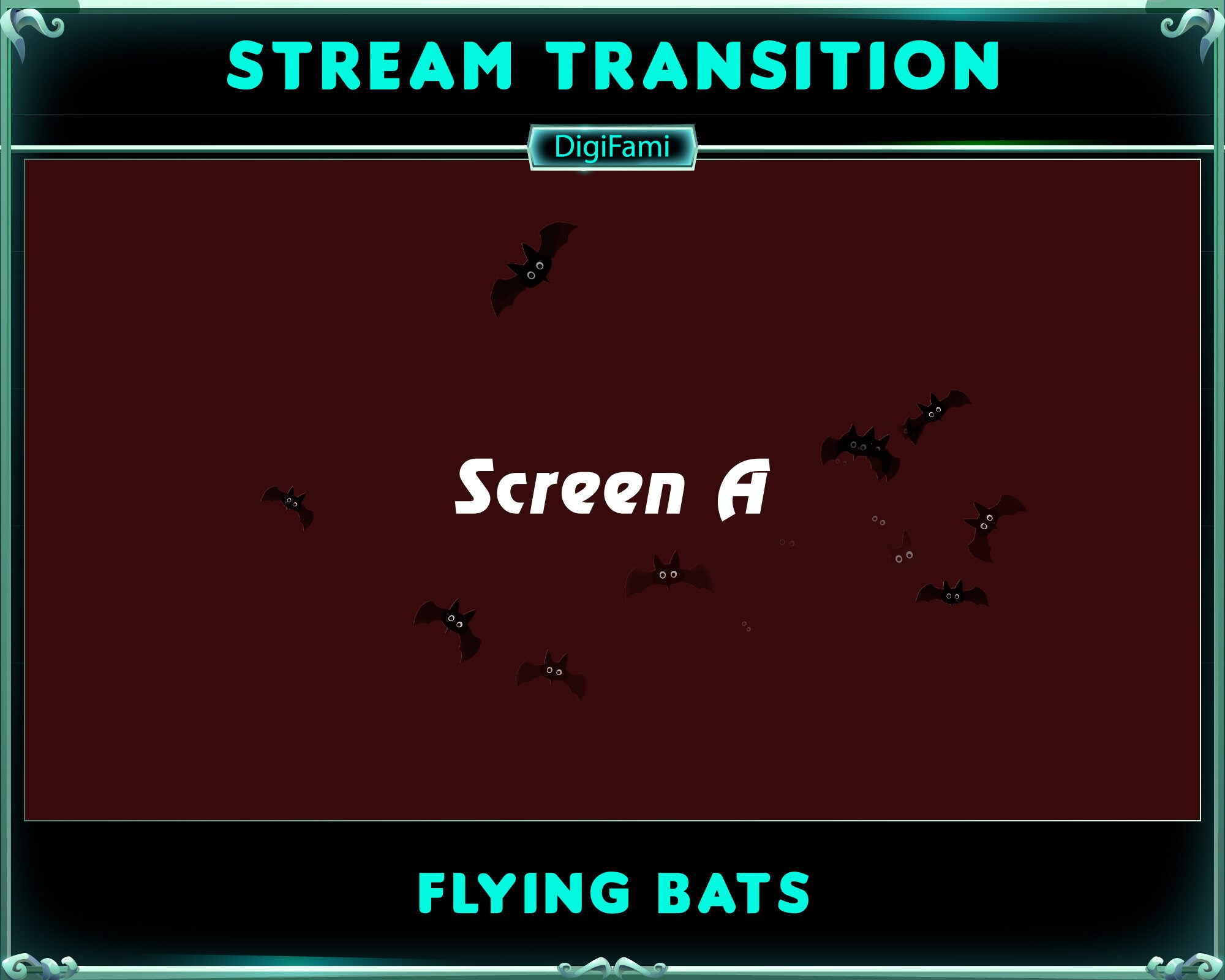 Flying Bat Twitch Transition, Halloween Twitch Stream Transition ...