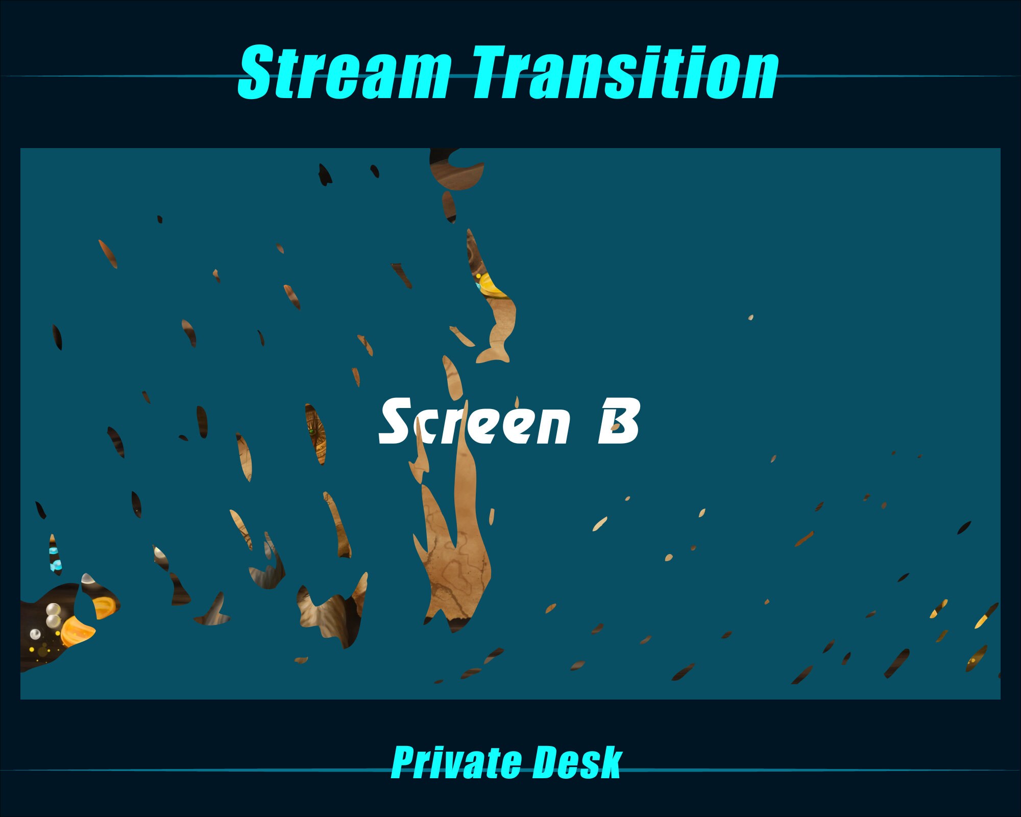 Animated Stream Stinger Pirate Desk / Pirate Treasure Animated Twitch ...