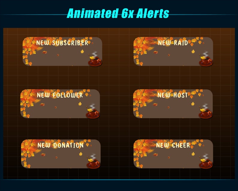 Animated Twitch Alerts Autumn Falling Leaves, Animated Falling Red ...