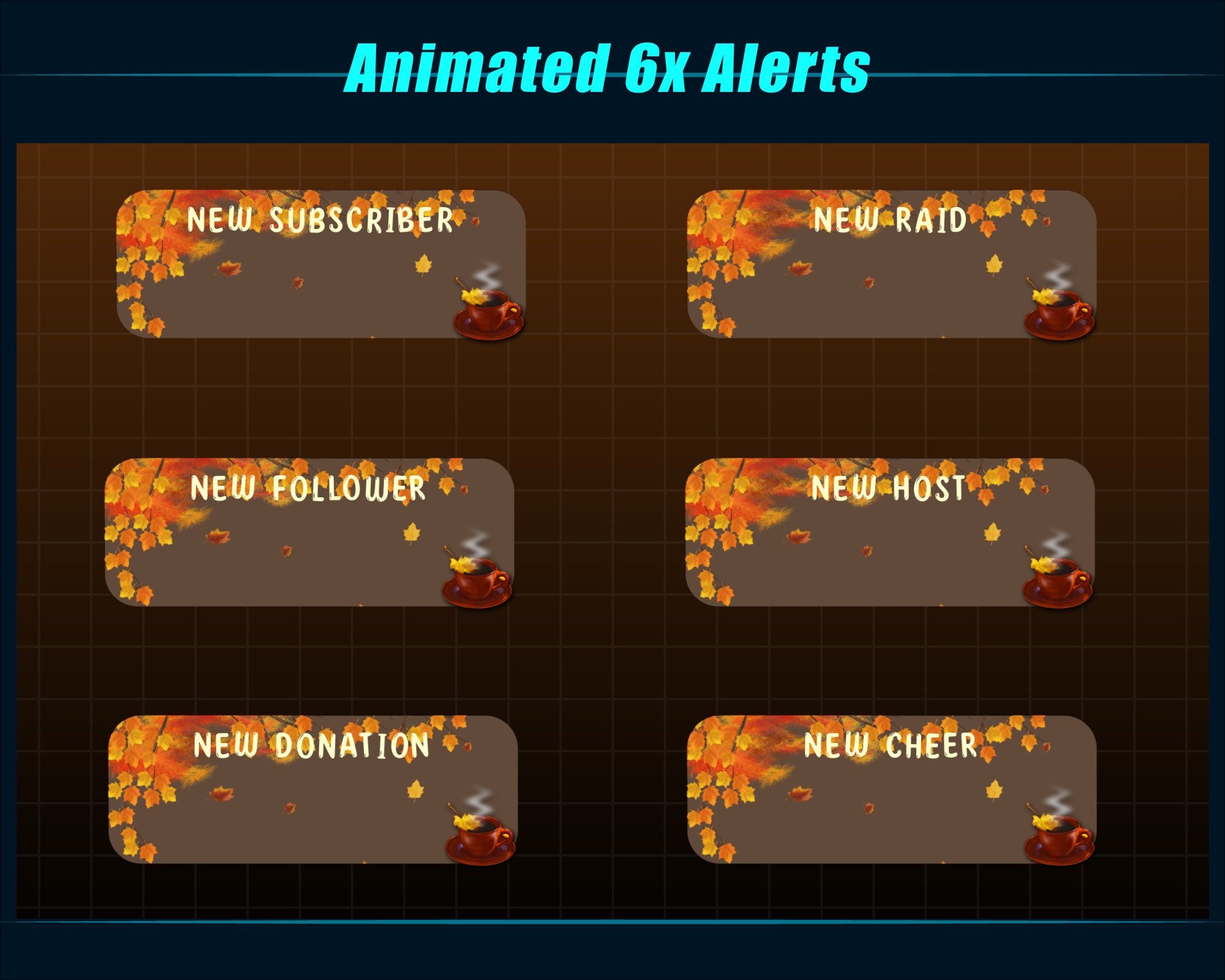 Animated Twitch Alerts Autumn Falling Leaves, Animated Falling Red ...