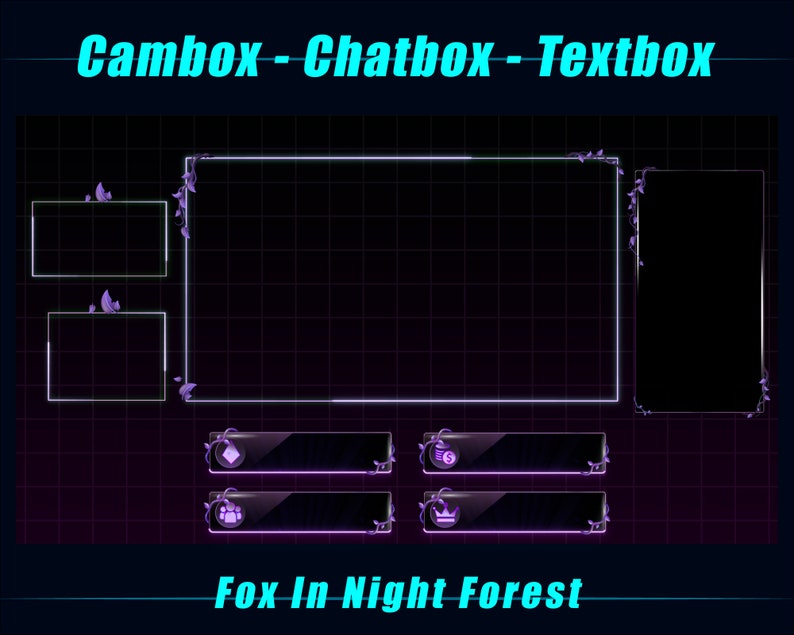 ANIMATED Fox in Forest Twitch Stream Package, Magic Forest Fox Animated ...