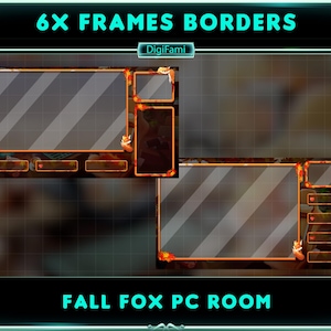 Fox in Fall PC Room Animated Twitch Overlay Bundle, Fox in Autumn Game ...