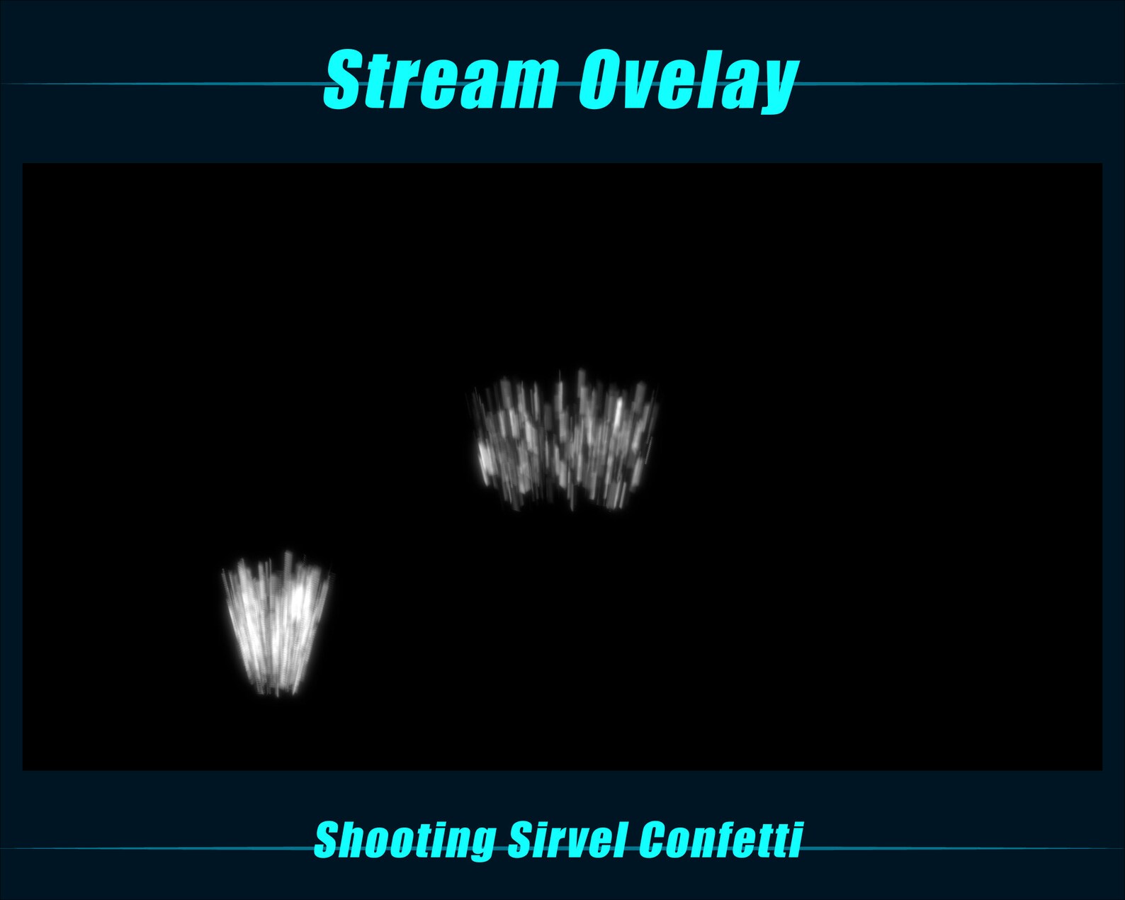 Animated Silver Confetti Shooting Overlay, Party Overlays, Animated ...