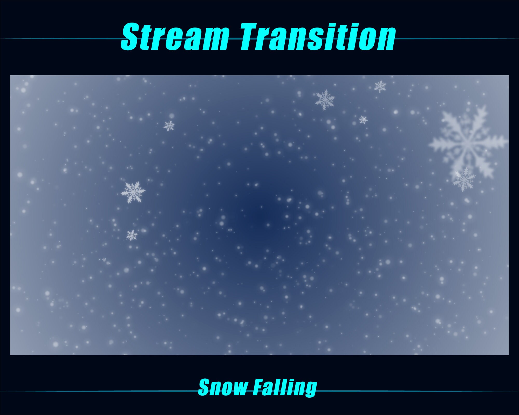 Animated Twitch Transition Stinger Falling Snow, Cat Shape Stream ...