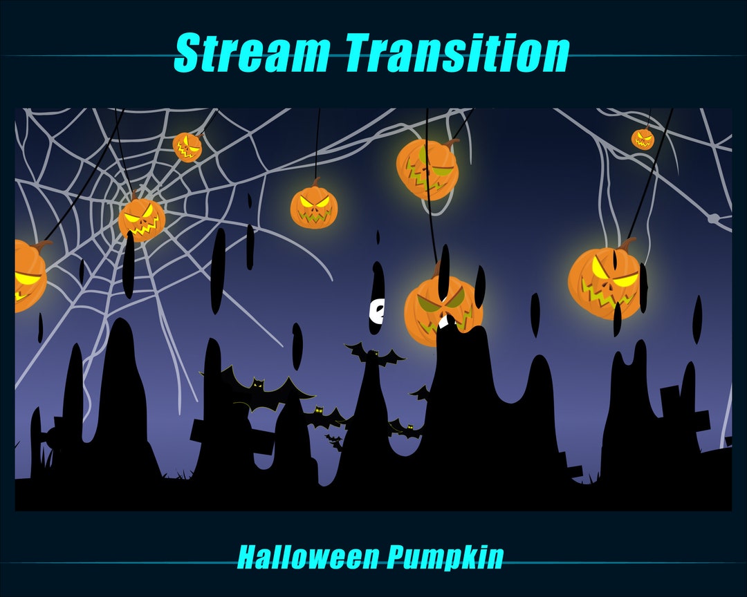 Shaking Pumpkin Twitch Transition / Halloween Twitch Animated Stinger ...