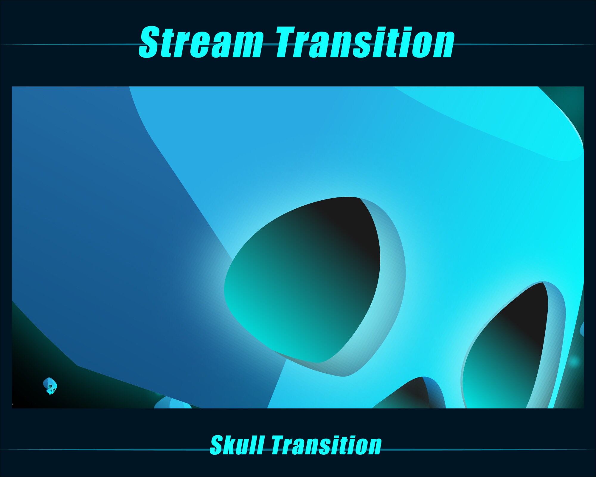 Animated Stream Transition Falling Skull Stinger Mint Skull Twitch ...