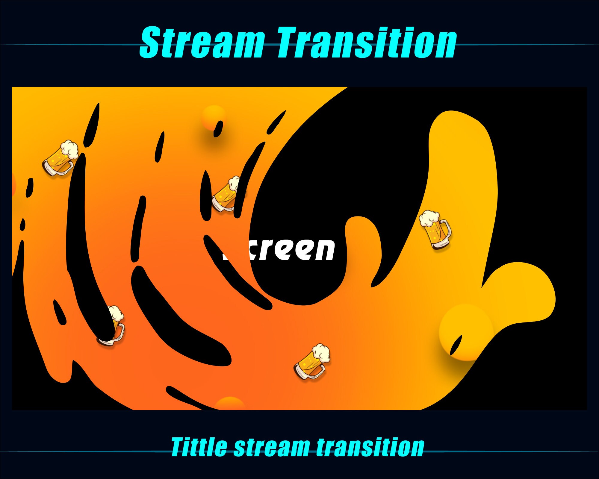 Animated Stream Transition Falling Beer Mugs / Beer Mug Twitch Stinger ...