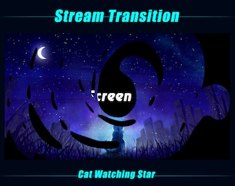 Cute Cat Full Stream Package Animated Screen Transition - Etsy