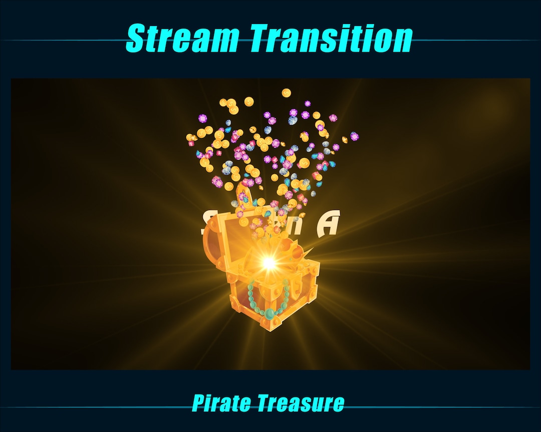 Animated Twitch Stinger Pirate Treasure / Animated Transition Stinger ...