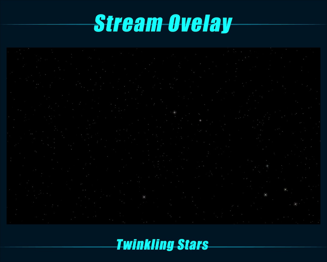 Animated Twitch Stream Decoration Twinkle Stars | Animated Celestial ...