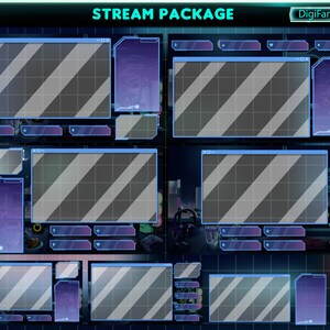 Gaming Room Stream Overlays Package, PC Desk Twitch Overlays Package ...