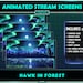 Animated Twitch Overlay Package Hawk in Light Forest, Animated Stream ...