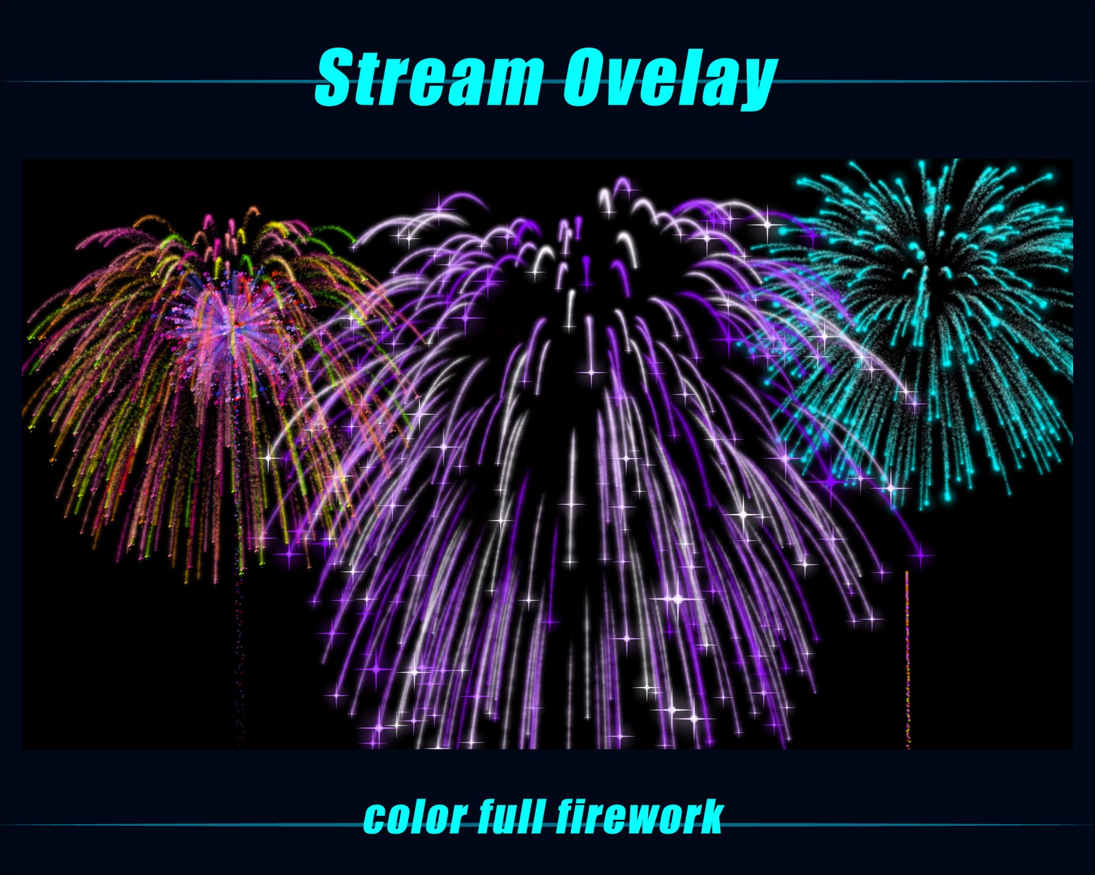 Firework Shooting Overlay, Party Confetti Shooting Overlays, Animated ...