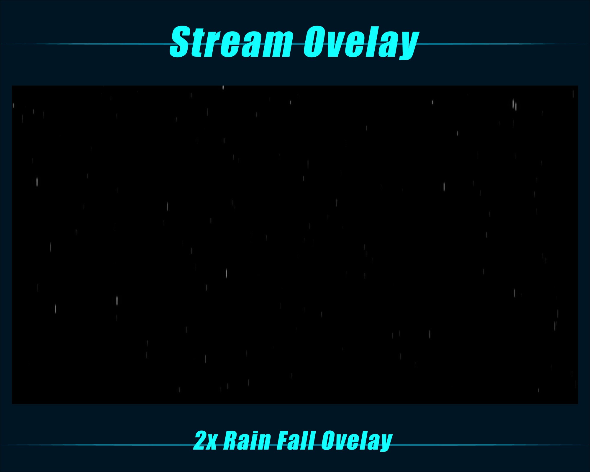 Animated Rain Falling Twitch Overlay / Animated Rain Drop Twitch ...