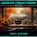 ANIMATED Twitch Stream Overlays Autumn Working Desk, Working Desk in ...