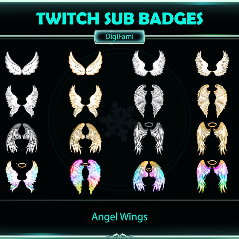 Wing Angel Badge - Etsy