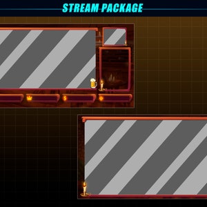 Animated Twitch Overlay Package Warm Tavern / Cozy Pub Bar Stream ...