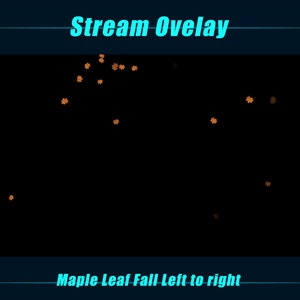 Animated Maple Leaf Falling Twitch Overlay / Animated Red Yellow Leaf ...