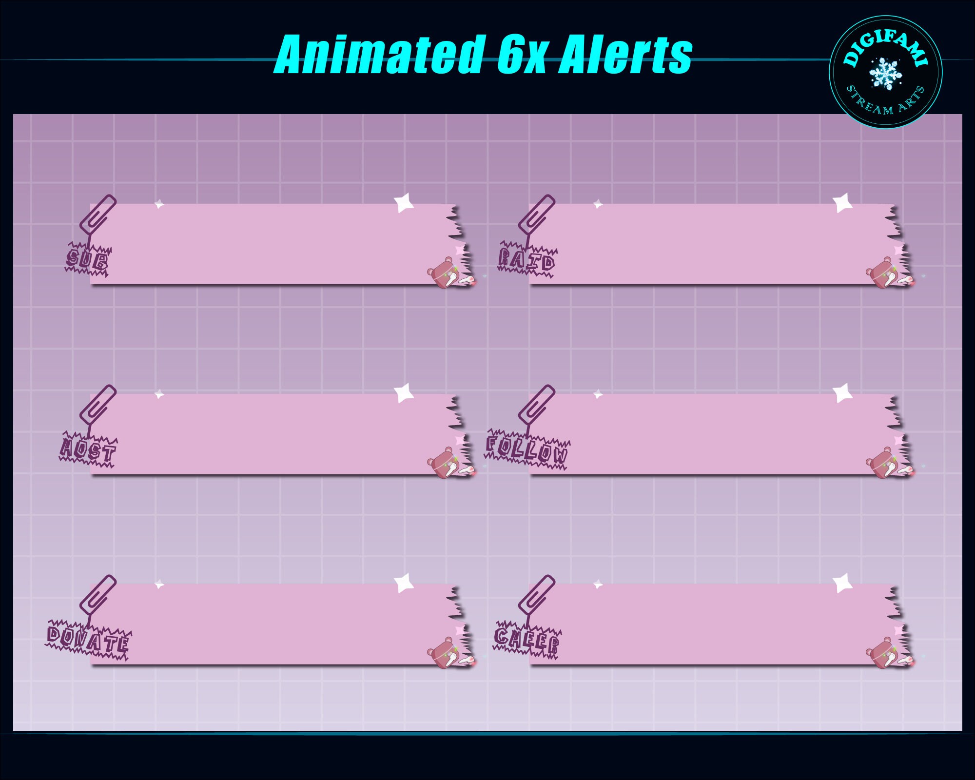 Animated Twitch Stream Overlays Package Lofi iPad Desk, Lofi Working ...