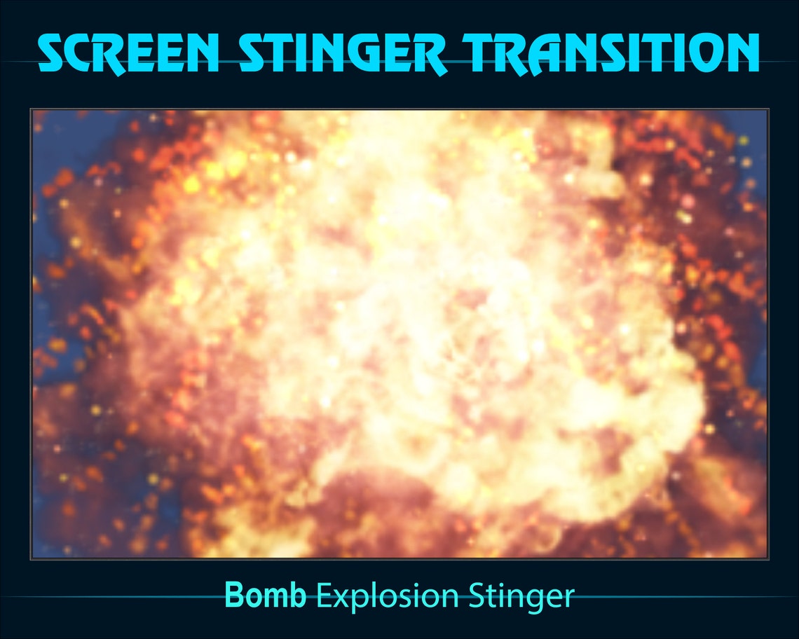 Animated Bomb Explosion Twitch Stinger Transition / Animated Bomb ...