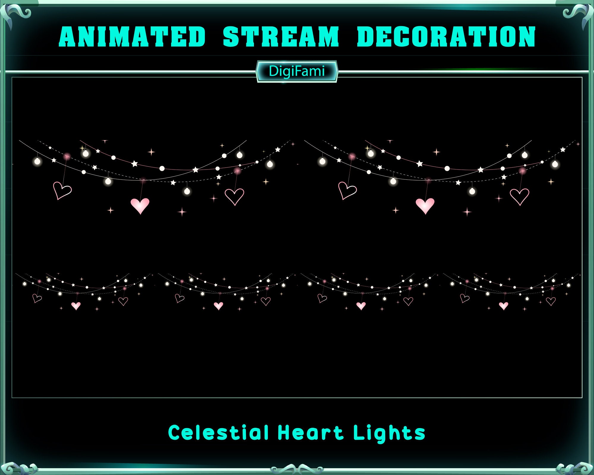 Celestial Heart Light Twitch Decoration, Celestial Heart Light Stream ...