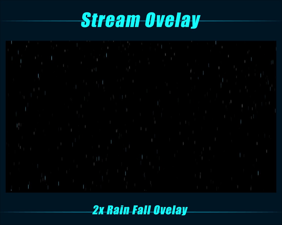 Animated Rain Falling Twitch Overlay / Animated Rain Drop Twitch ...