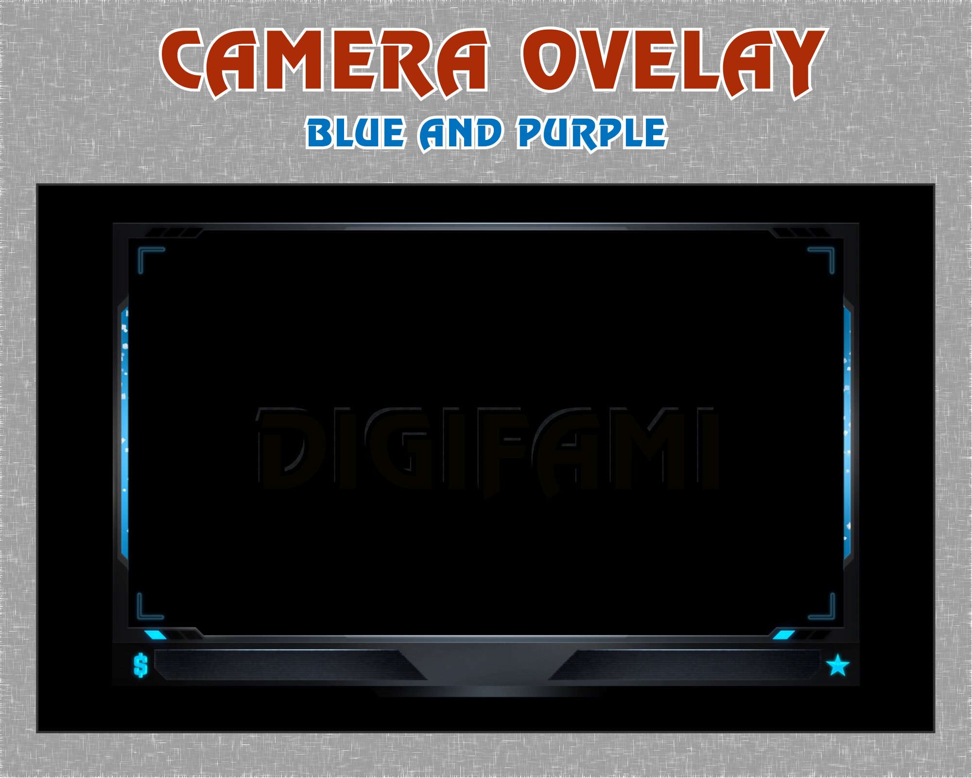 ANIMATED NEON Twitch Webcam Overlay for Streamers / Animated Cambox ...