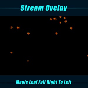 Animated Maple Leaf Falling Twitch Overlay / Animated Red Yellow Leaf ...