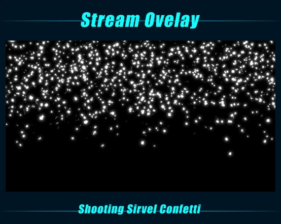 Animated Silver Confetti Shooting Overlay Party Overlays - Etsy