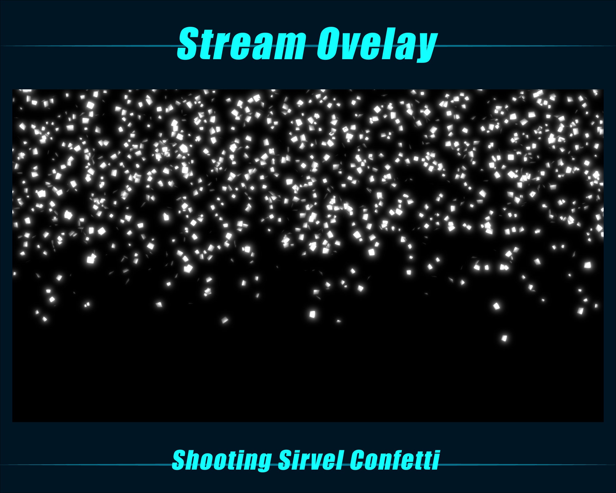 Animated Silver Confetti Shooting Overlay, Party Overlays, Animated ...