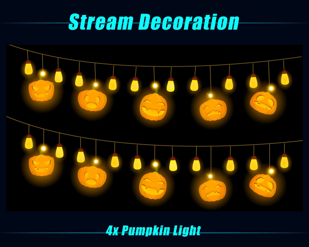 Animated Twitch Stream Decoration, Halloween Pumpkin Light V4 Twitch ...