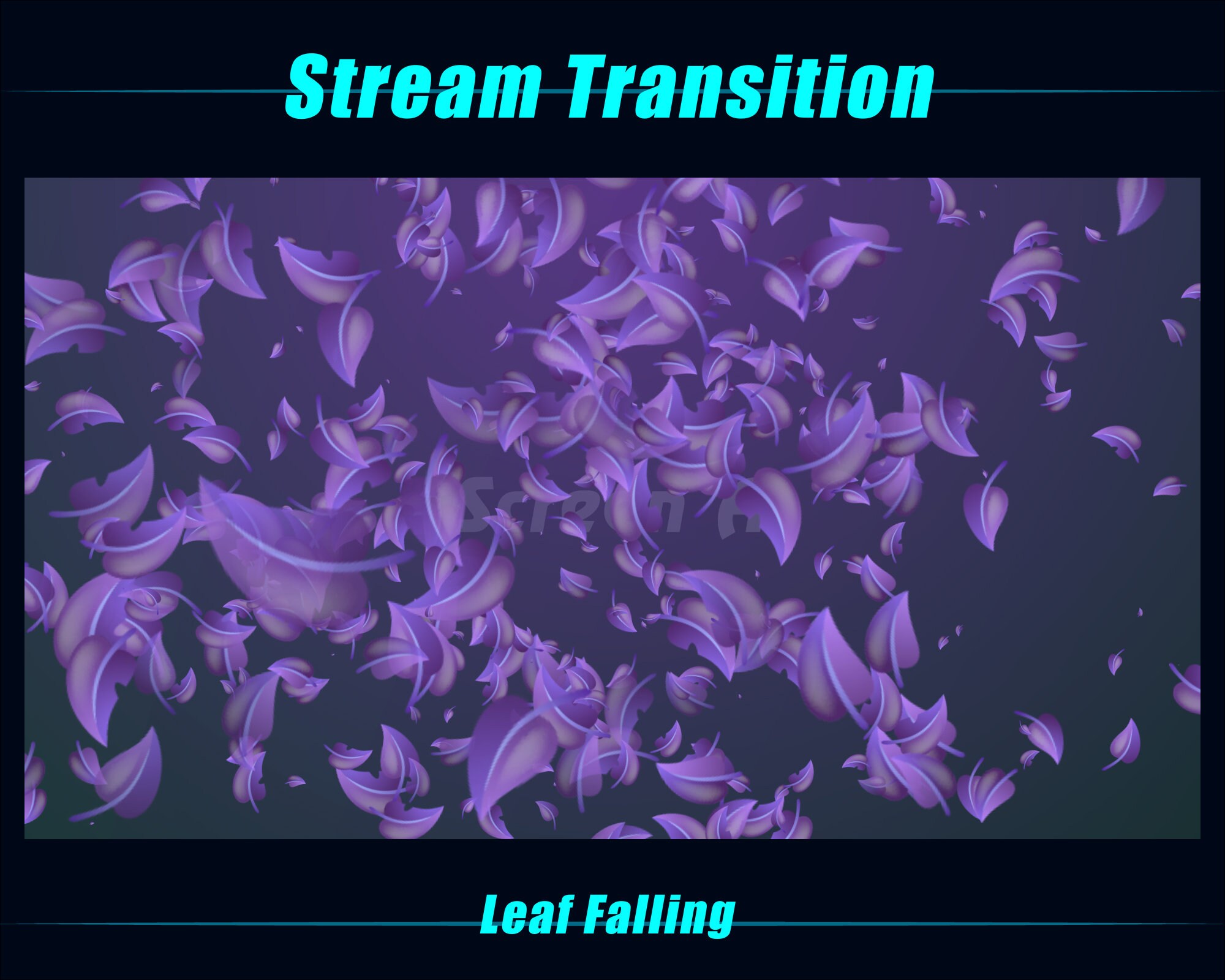 Falling Purple Leaves Animated Stream Stinger, Falling Purple Leaves Animated Twitch Stinger ...
