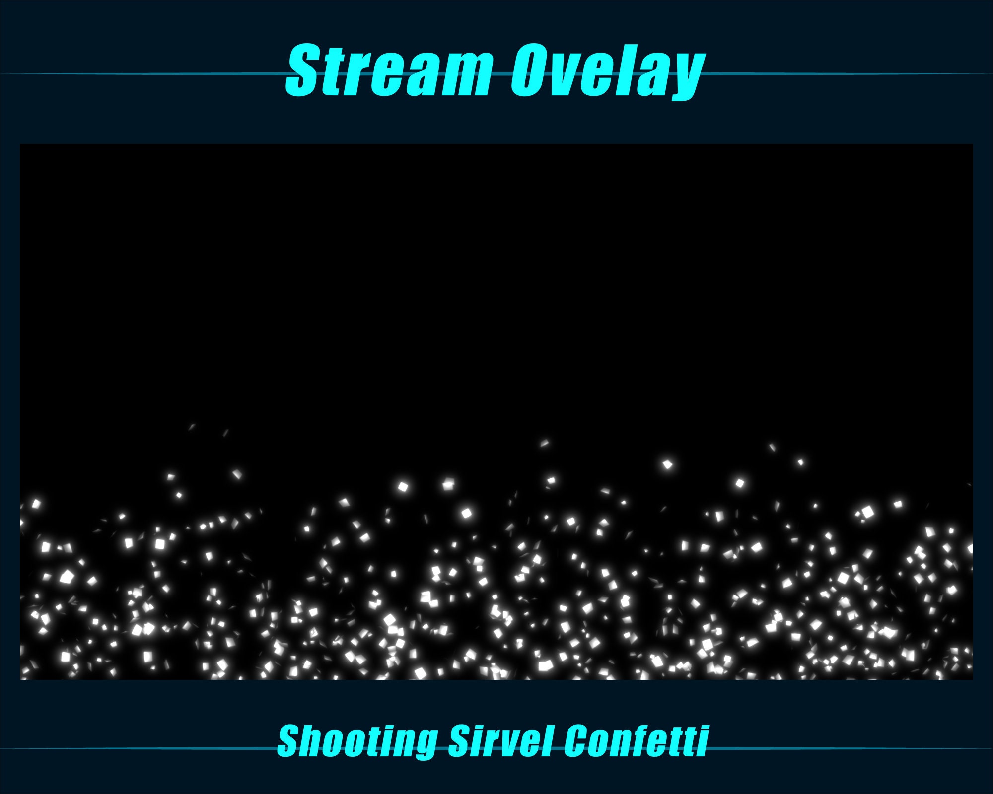 Animated Silver Confetti Shooting Overlay, Party Overlays, Animated ...