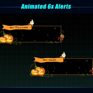 Halloween Pumpkin Ghost Animated Stream Alert, Halloween Pumpkin Ghost ...