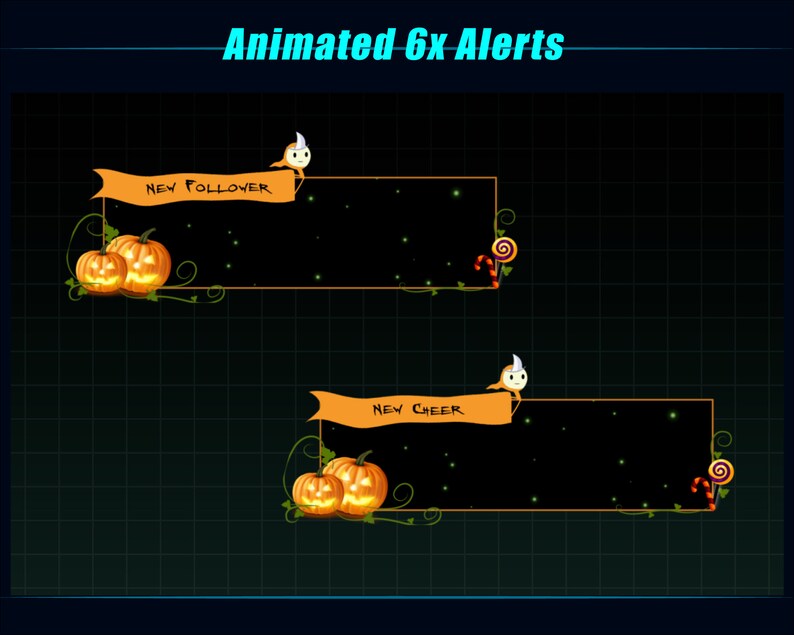 Halloween Pumpkin Ghost Animated Stream Alert, Halloween Pumpkin Ghost ...