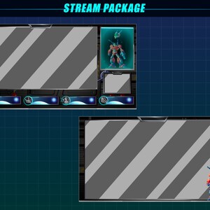 Animated Twitch Neon Spaceship Gaming Room Stream Package, Neon Space ...