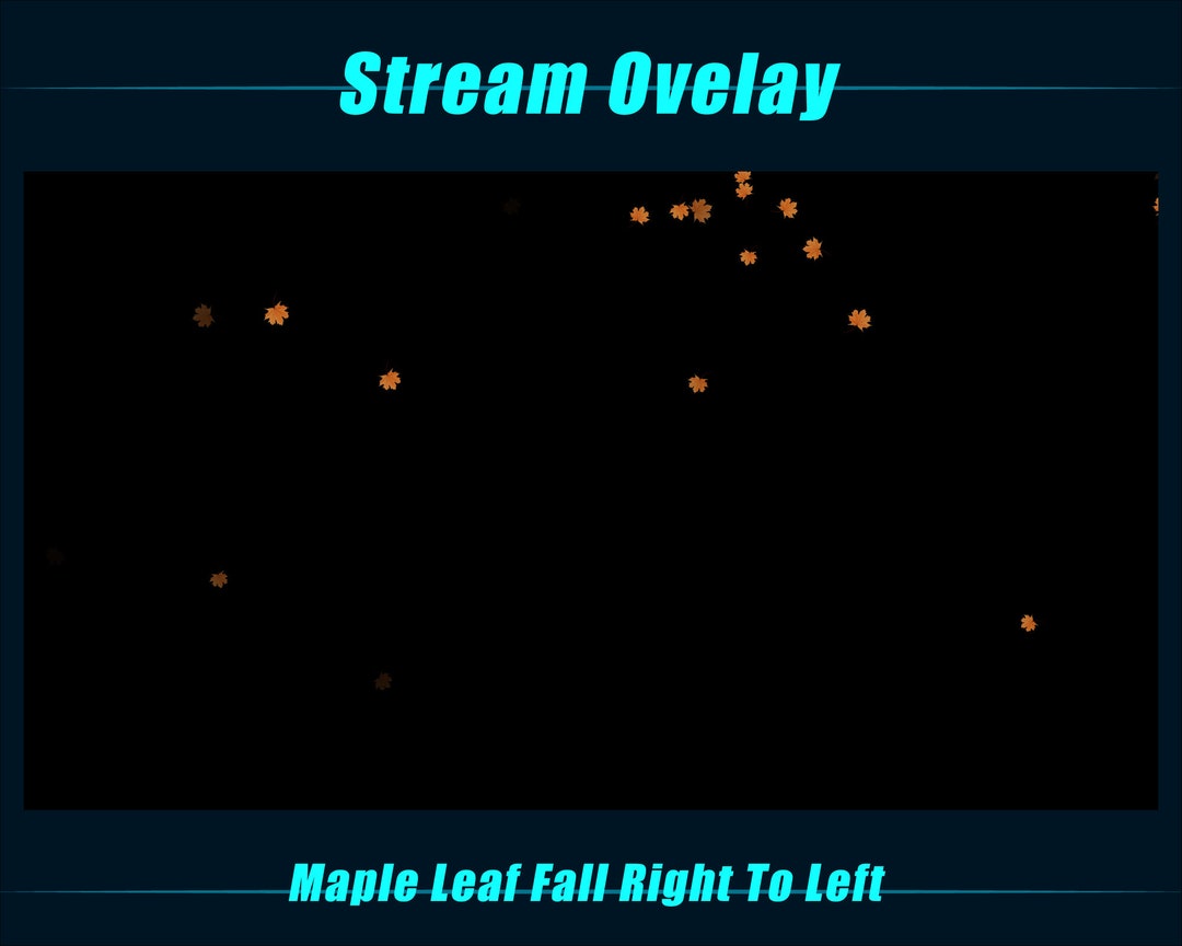 Animated Maple Leaf Falling Twitch Overlay / Animated Red Yellow Leaf ...