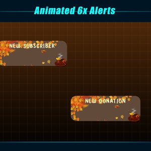 Animated Twitch Alerts Autumn Falling Leaves, Animated Falling Red ...