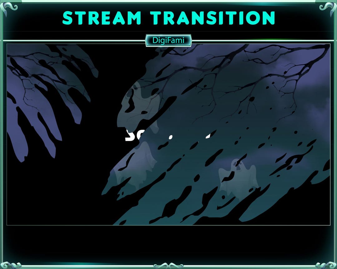 Flying Ghosts Animated Stream Transition, Halloween Spooky Ghost Twitch ...