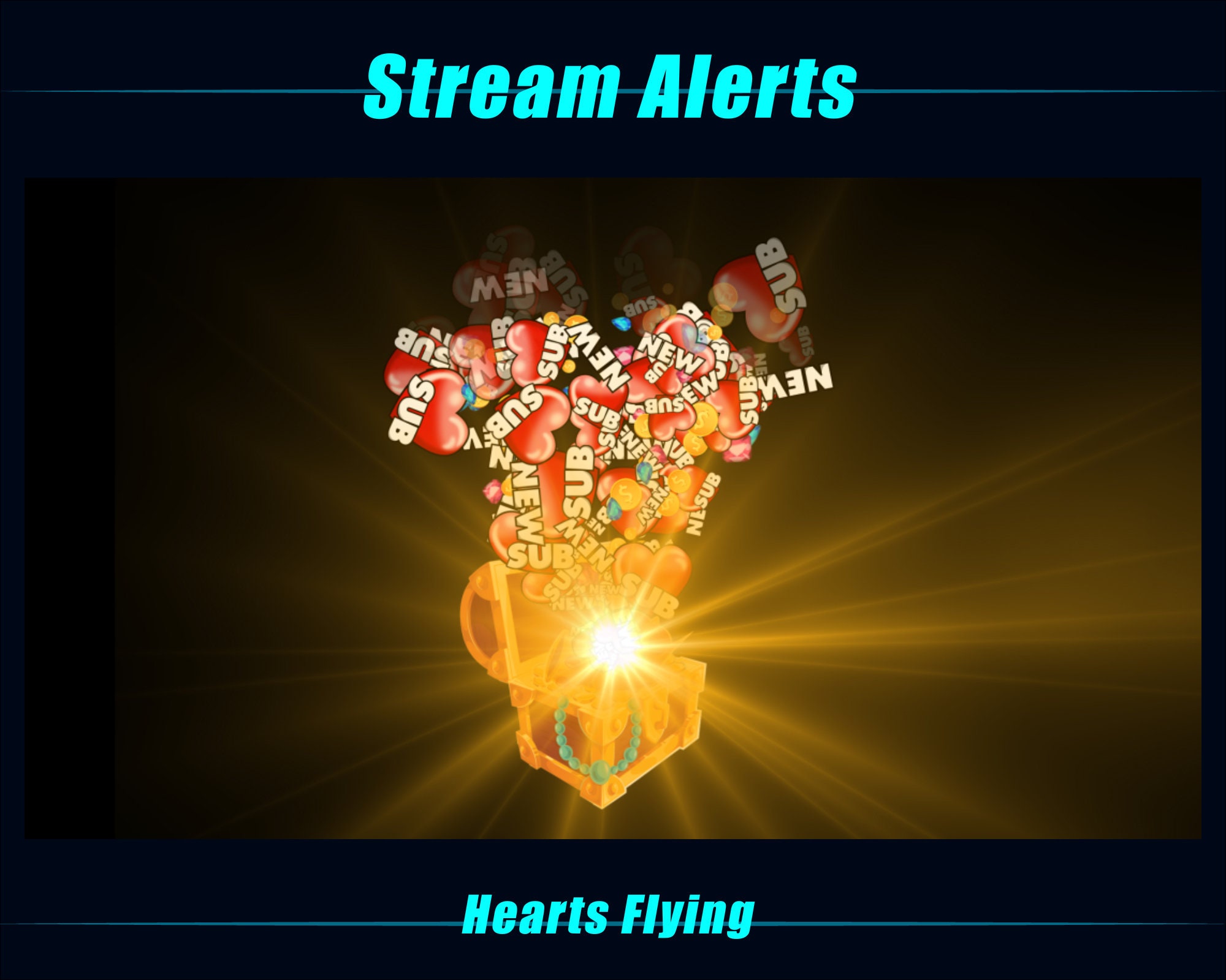 Animated Twitch Alert Pirate Heart Treasure, Animated Pirate Heart ...