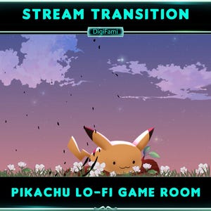 Cute Pikachu Animated Stream Screen Transition, Cute Pikachu Scene ...