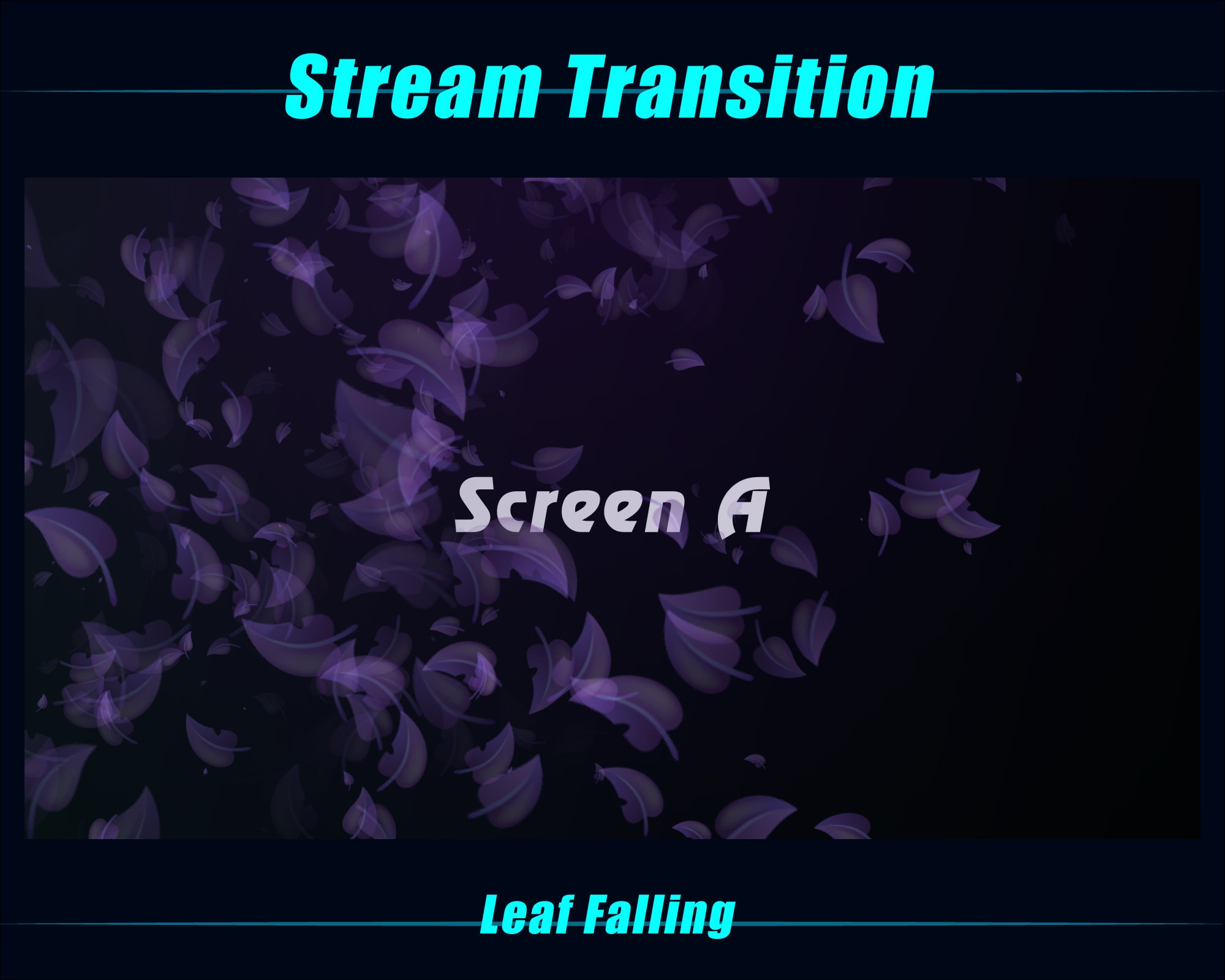 Falling Purple Leaves Animated Stream Stinger, Falling Purple Leaves Animated Twitch Stinger ...