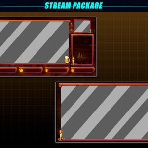Animated Twitch Overlay Package Warm Tavern / Sleeping White Cat / Cozy ...