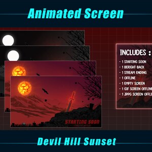 ANIMATED Dead Hill Twitch Stream Overlay Package / Autumn Dead Hill ...