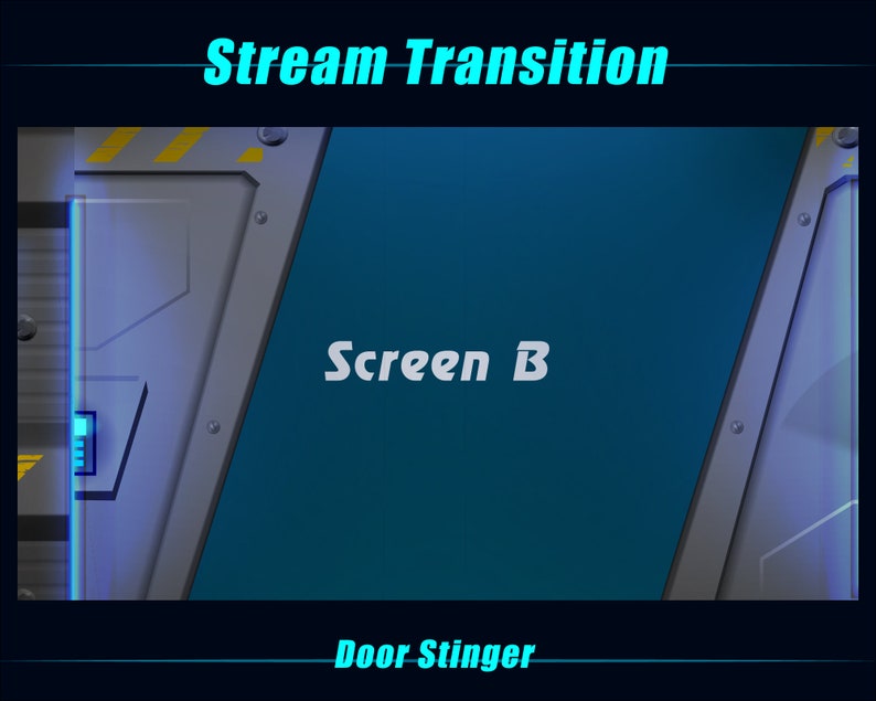 Animated Twitch Transition Stinger Spaceship Door, Closing Door Twitch ...