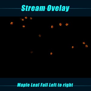 Animated Maple Leaf Falling Twitch Overlay / Animated Red Yellow Leaf ...