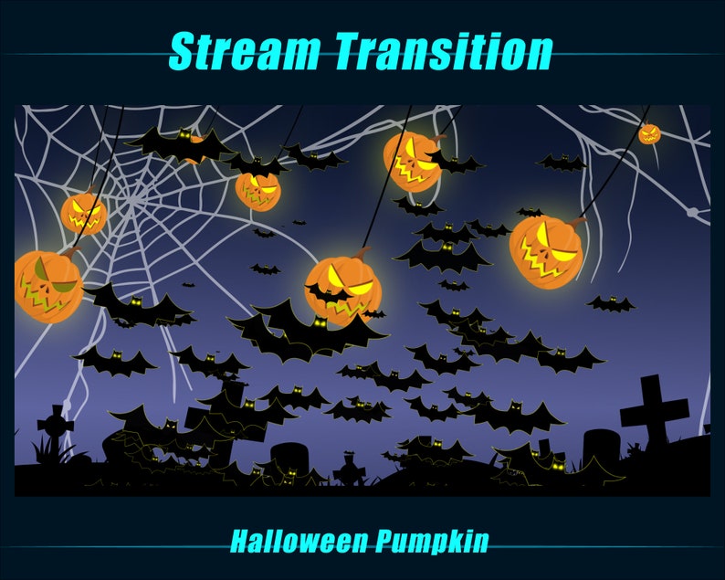 Shaking Pumpkin Twitch Transition / Halloween Twitch Animated Stinger ...