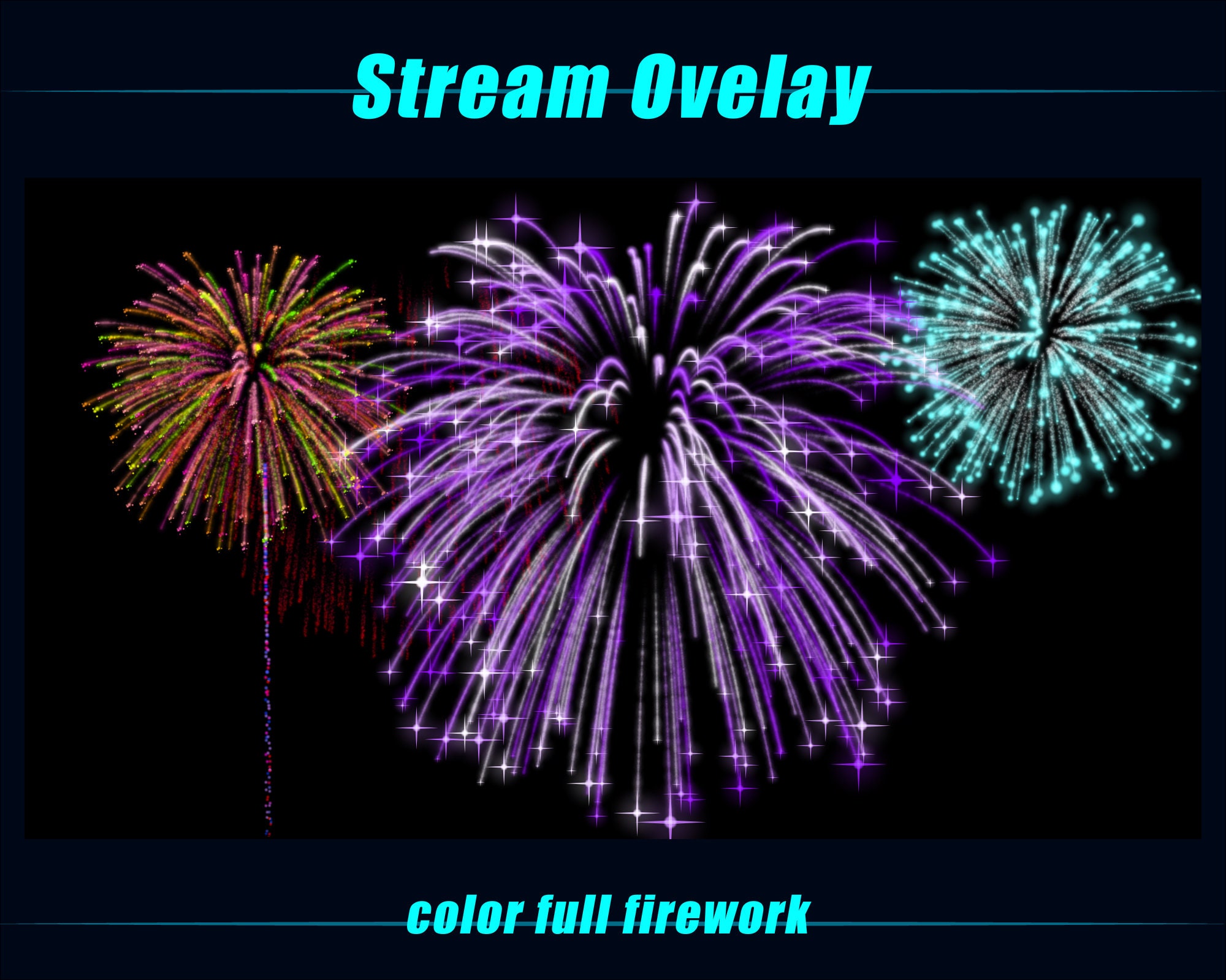Firework Shooting Overlay, Party Confetti Shooting Overlays, Animated ...