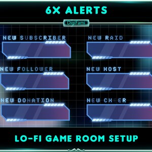 Gaming Room Stream Overlays Package, PC Desk Twitch Overlays Package ...